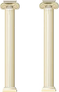 Amazon.com: Honoson 2 Pcs Greek Columns and Pillars Cutouts Greek Party ...