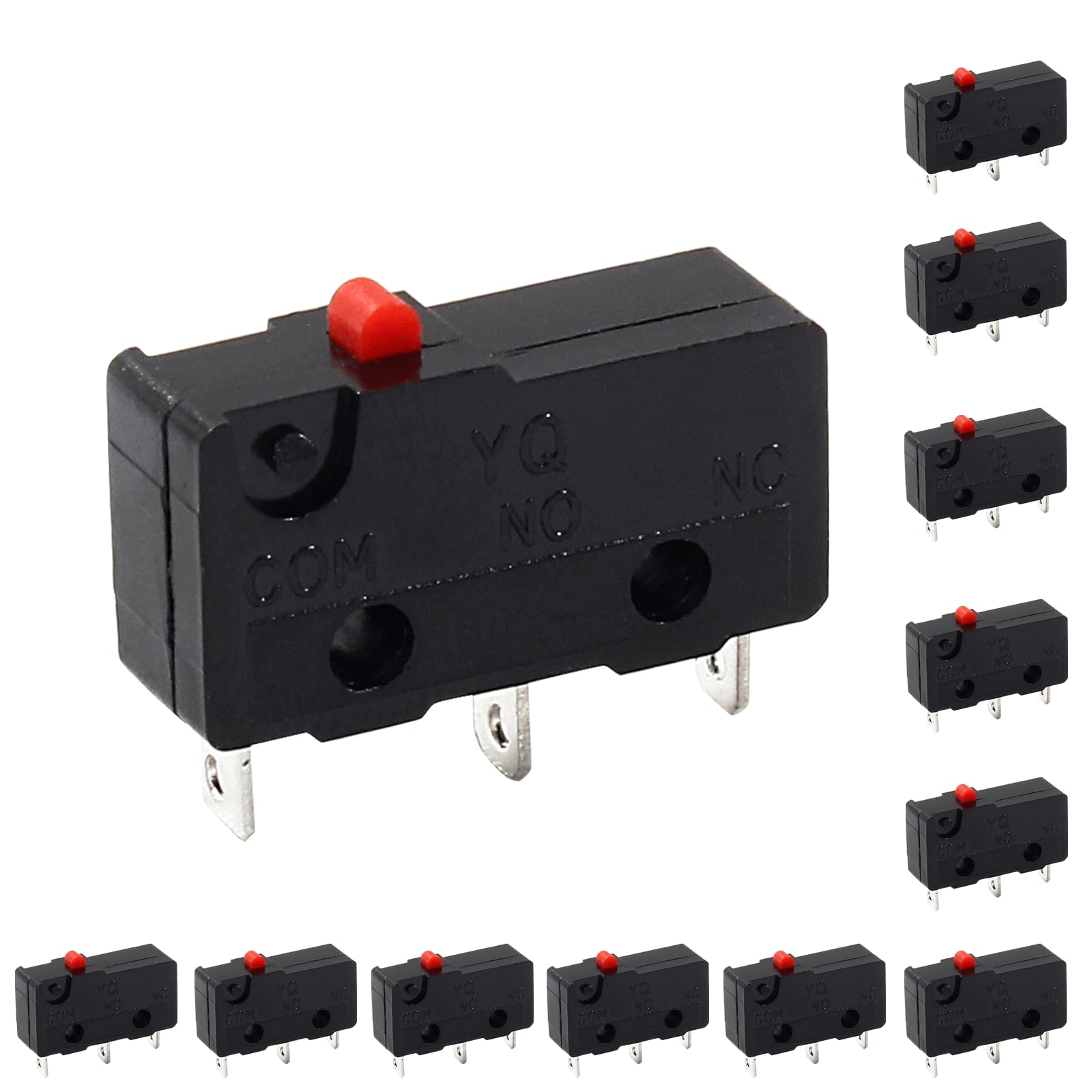 Litoexpe 12pcs Micro Limit Switch, 5A 125 250V AC SPDT 1NO 1NC, Snap ...