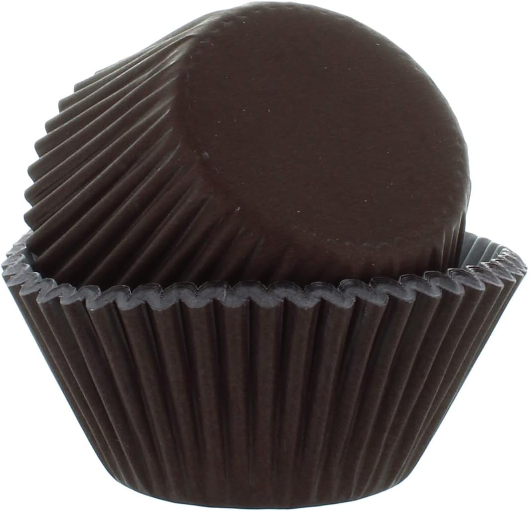 Pack of 50 CHOCOLATE BROWN Cupcake Cases (Muffin/Fairy Cake) : Amazon ...