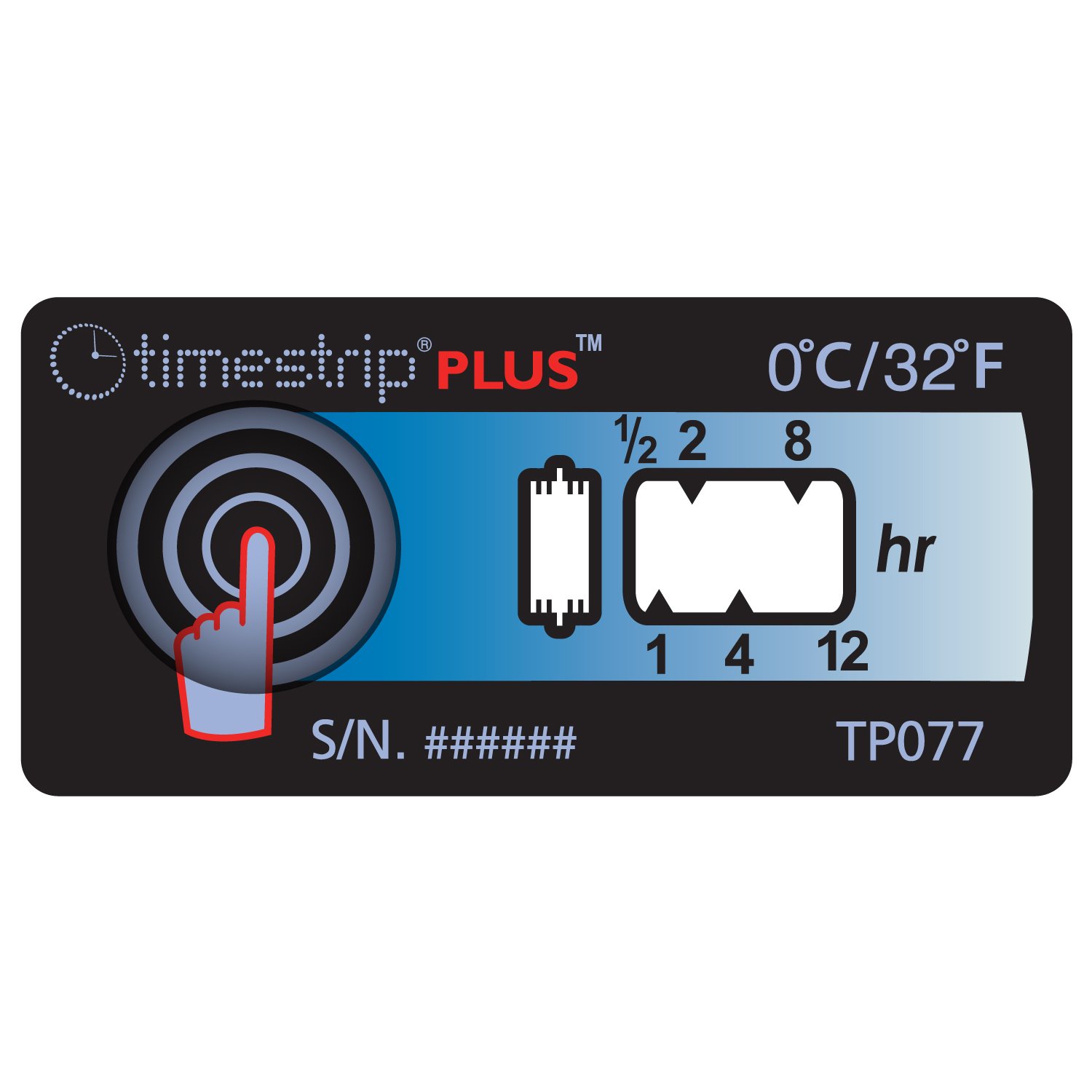 Timestrip Plus 800-077 Ascending Temperature Indicator for Frozen Food ...