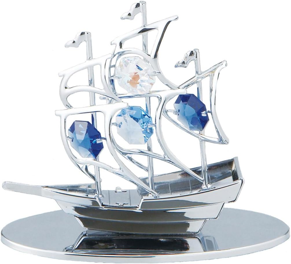 Amazon.com: CRYSTOCRAFT Swarovski Sailing Boat : Home & Kitchen