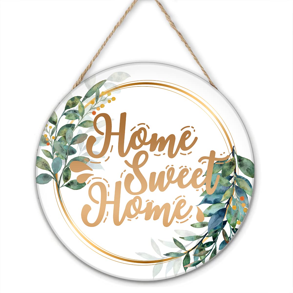 Amazon.com : Round Wood Signs Home Sweet Home Rustic Wood Home Wall ...
