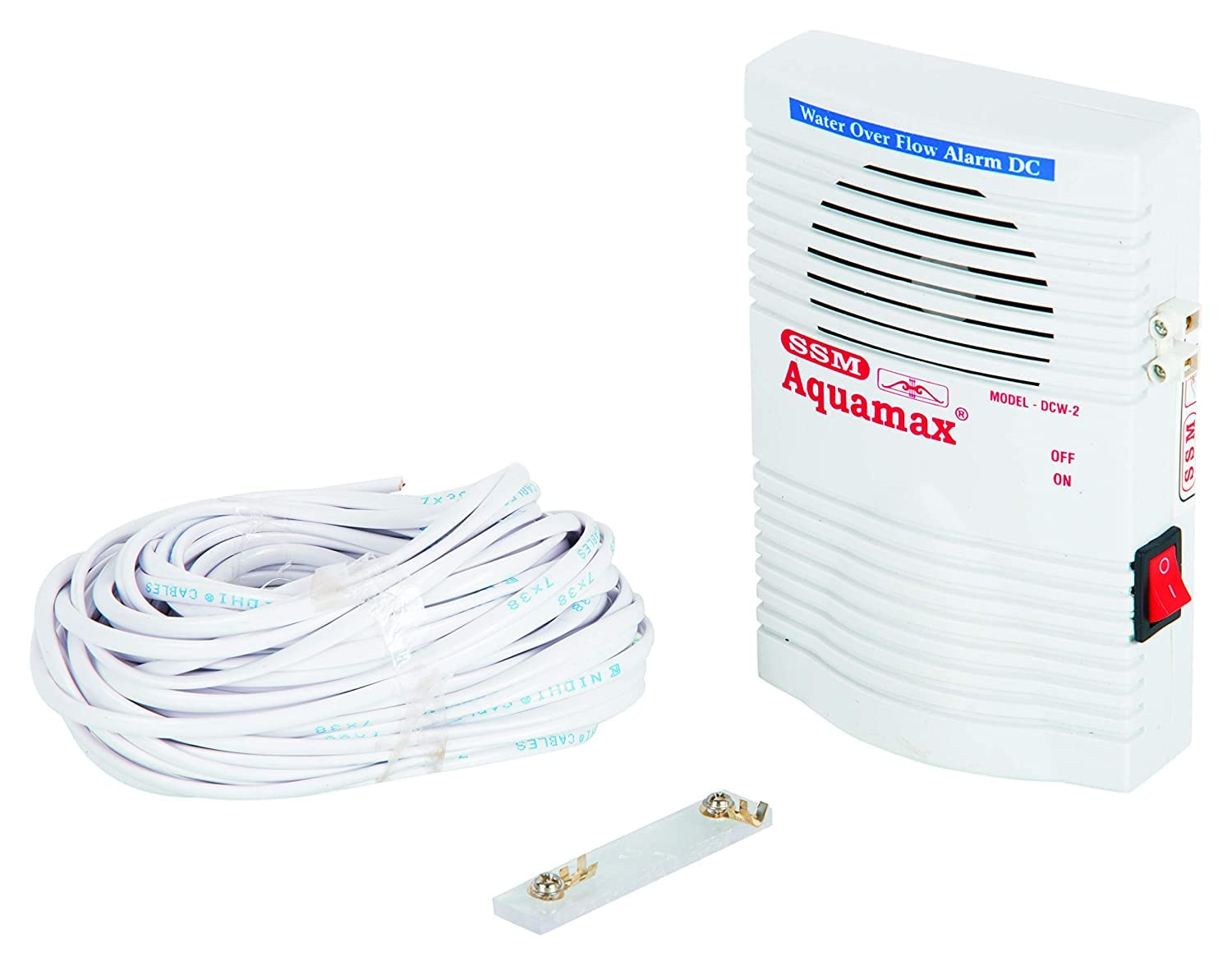 SSM AquaMax Plastic Water over Flow Alarm DC with 15 m Wire and Sensor ...