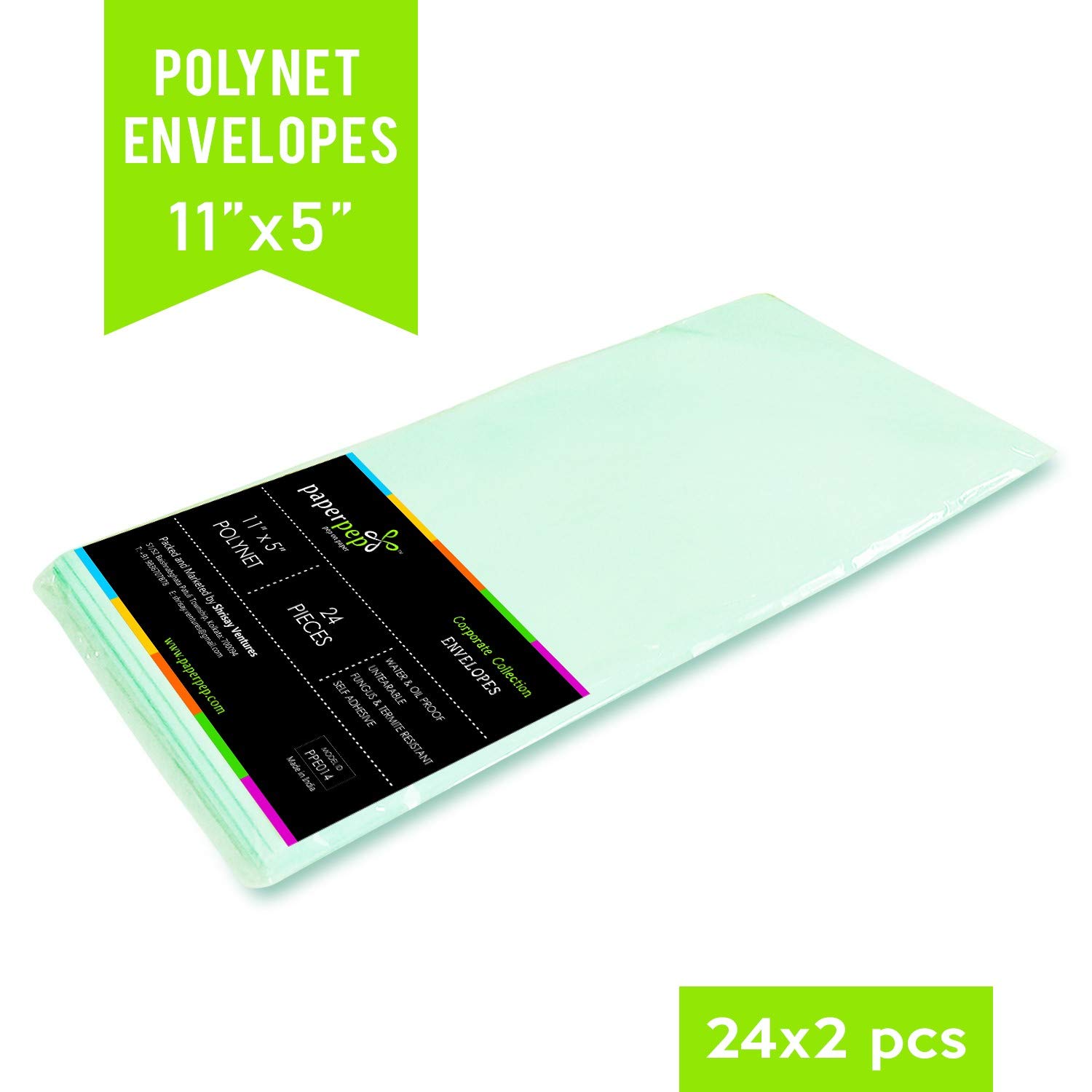 Paper Pep Corporate Collection Polynet Self Stick Envelopes 11"X5" (2 ...
