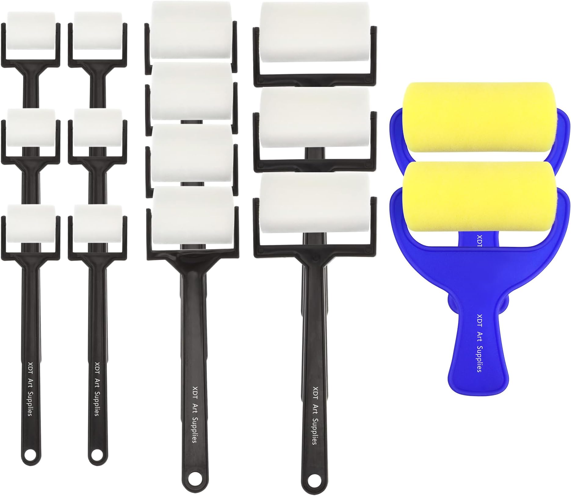 Amazon.com: Geiserailie 11 Pcs Foam Paint Roller 3-inch Trim Roller ...