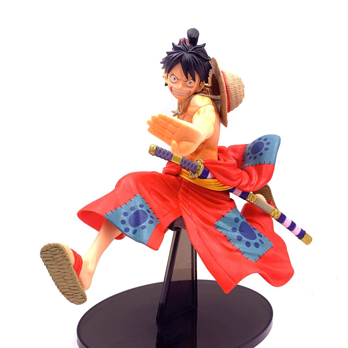 Buy NJK Kimono Samurai Luffy Model Wano Country Straw Hat Pirates ...