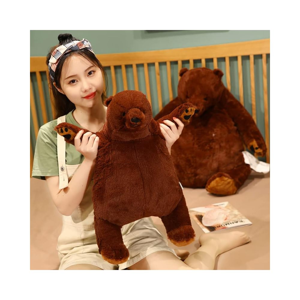 Giant Plush SNOWOLF Djungelskog Bear Giant Simulation 100 Cm Bear Toy ...