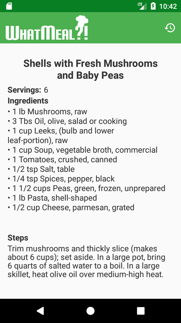 WhatMeal?! Random Recipes & Meals Free - App on Amazon Appstore