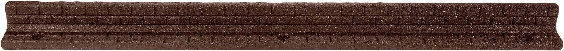 Amazon.com : EcoBorder Brown Recycled Rubber 4ft Lawn Edging (6pc Box ...
