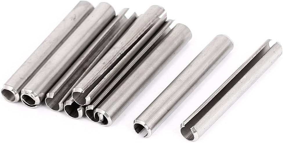 Amazon.com: uxcell M6x45mm Stainless Steel Split Spring Roll Dowel Pins ...