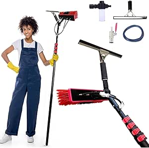 Amazon.com: 3.6M-10.8M Telescopic Rod Window Cleaning Set, Telescopic ...