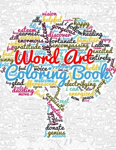 Amazon.com: Word Art Coloring Book with Inspiring and Positive Words ...