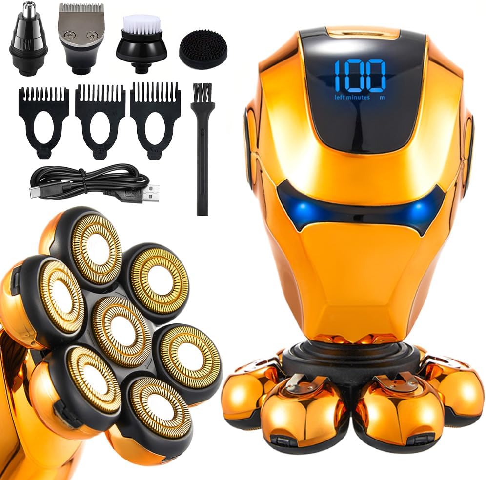 Amazon.com: 7D Head Shavers for Bald Men - Toncoke Detachable Electric ...