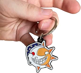 Amazon.com: Sun and Moon Keychain Sunrise moondrop Security Breach Five ...