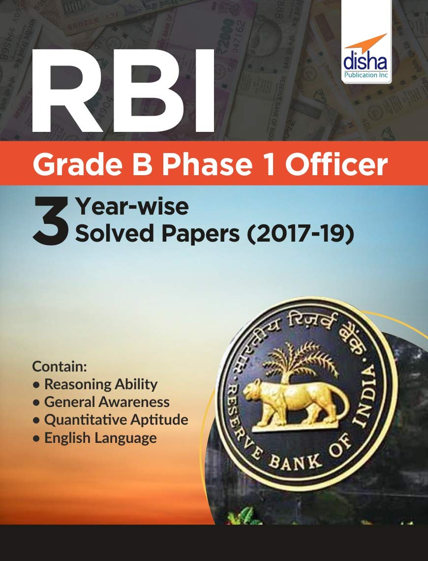 RBI Grade B Phase 1 Officer 3 Year-wise Solved Papers (2017-19) [eBook ...