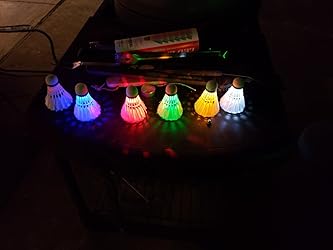 Amazon.com: Inngree LED Shuttlecock Badminton, [6 Pack] 6 Color ...