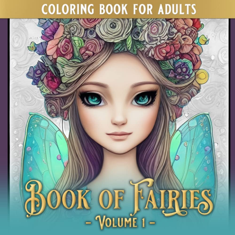 Amazon.com: Book of Fairies: Volume 1 - A Fairy Coloring Book for ...