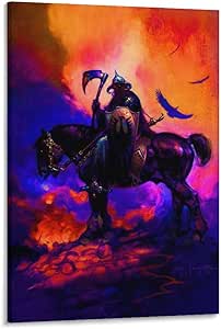 Amazon.com: Licensed Death Dealer by Frank Frazetta Posters Art Print ...