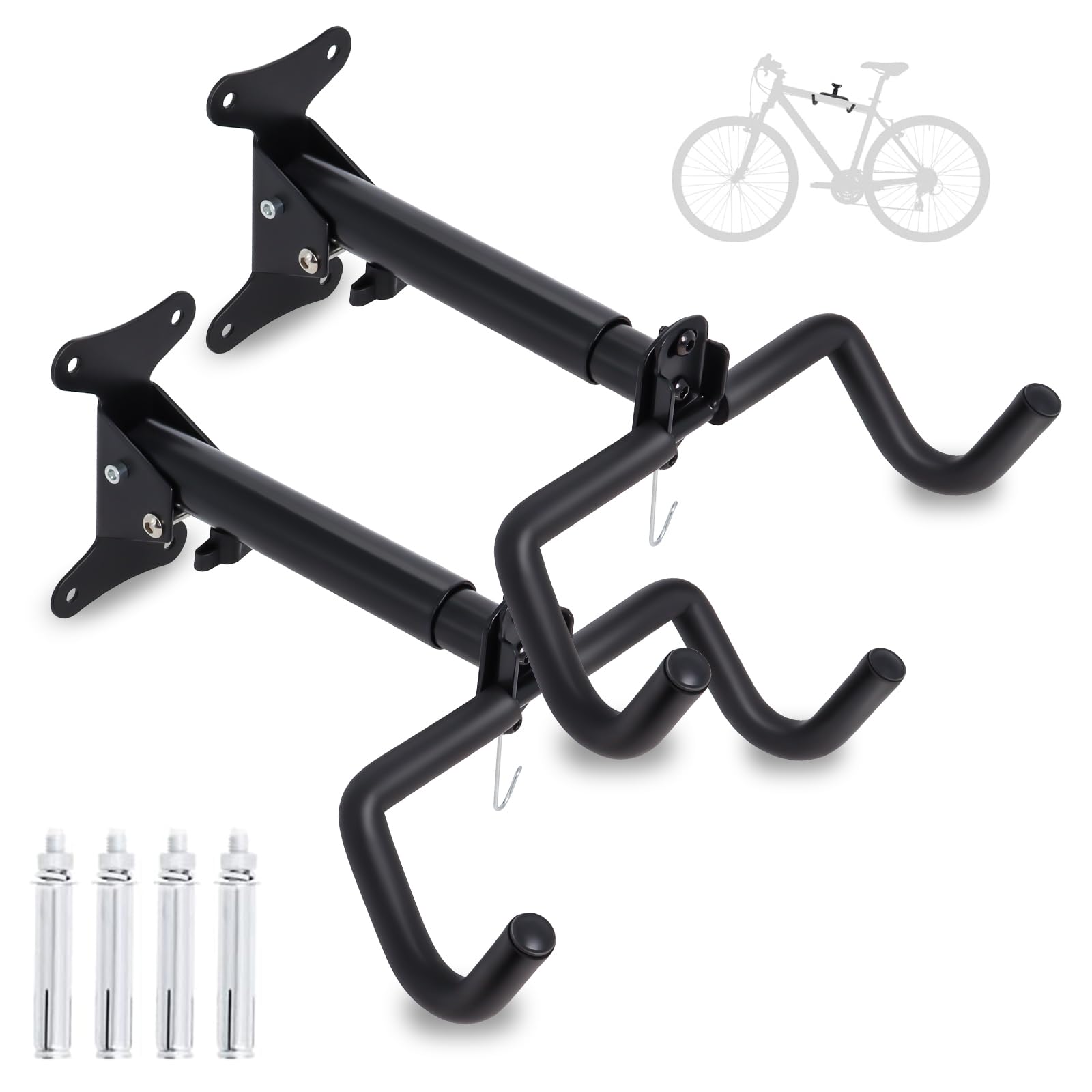Bike Wall Mount, Bike Hanger Rack for Bike Storage and Space Saving ...