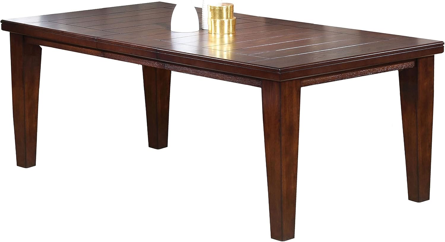 Amazon.com - Dining Table with Groove Line Maple Veneer Table Top and 4 ...