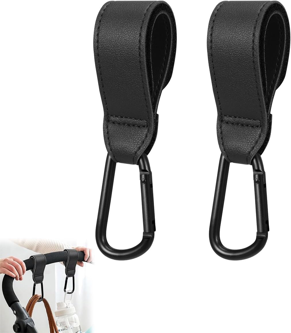 SNOWIE SOFT 2Pcs Stroller Hooks Quick Release Handle Bar Carabiners For ...