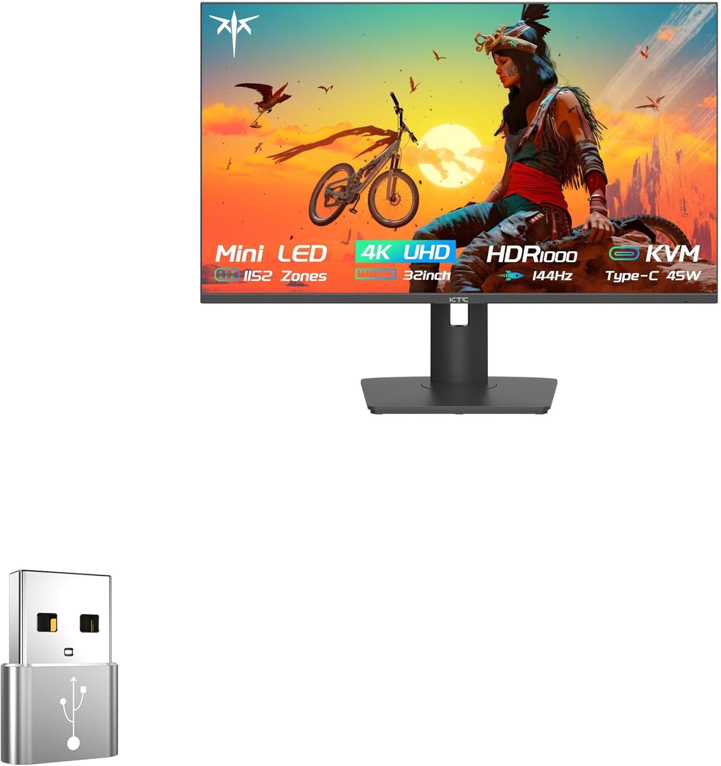 Amazon.com: BoxWave Adapter Compatible with KTC M32P10 Gaming Monitor ...