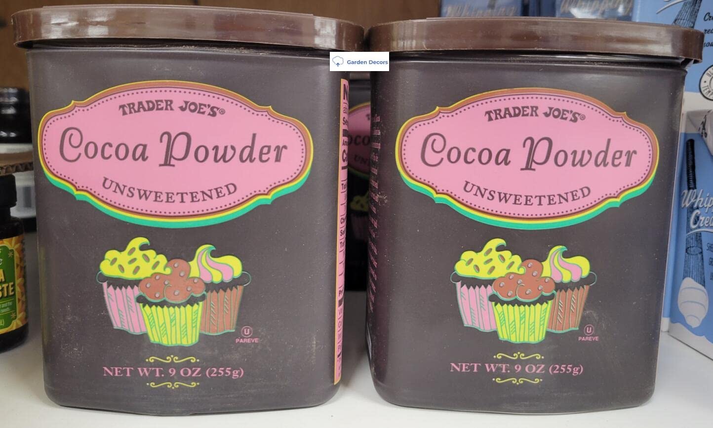 Amazon.com : Trader Joe's Cocoa Powder Unsweetened 9oz 255g (Two Tubs ...