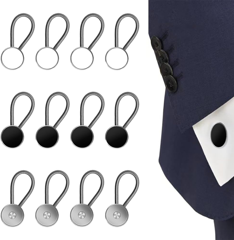 Amazon.com: Collar Extenders, 12pcs Neck Extender Shirt, Metal Button ...