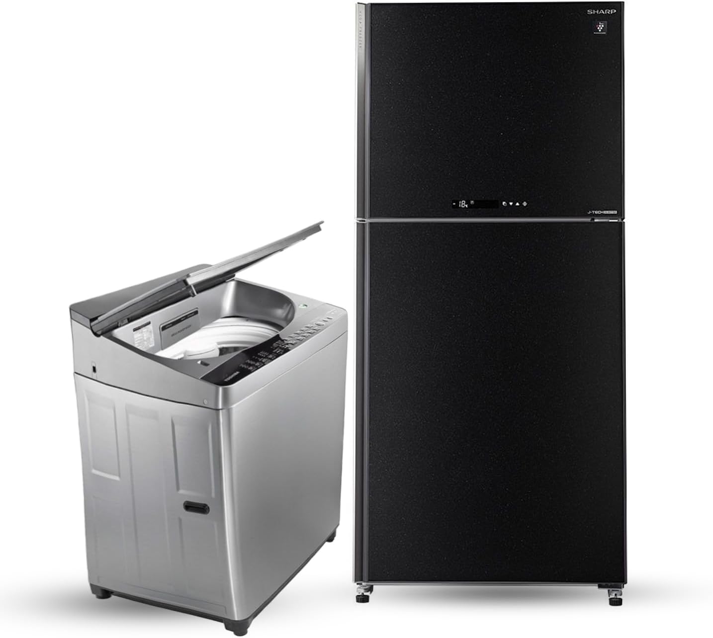 مجموعة أجهزة العربي [شارب Ref SJ-GV69G-BK وتوشيبا WM17 Kg -AEW ...