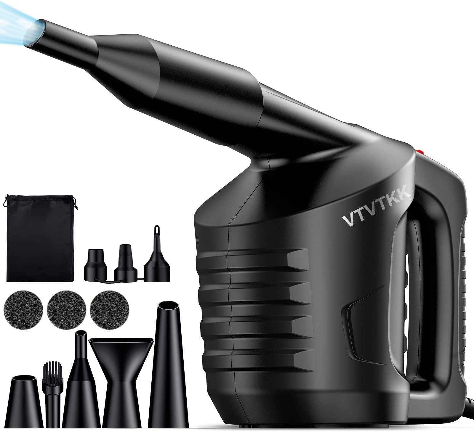 Amazon.com: VTVTKK Compressed Air, 250W/600W Super Power Electric Air ...
