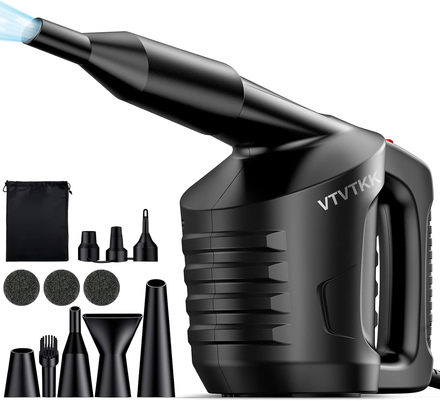 Amazon.com: VTVTKK Compressed Air, 250W/600W Super Power Electric Air ...