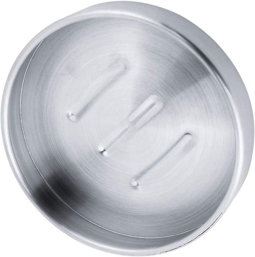 Amazon.com: Stainless Steel Case, Brushed Stainless Round Dish ...