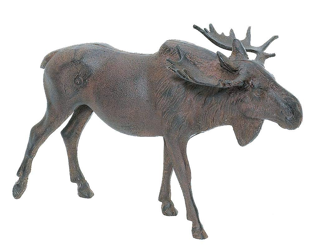 Full Bodied Cast Iron Moose Statue : Amazon.in
