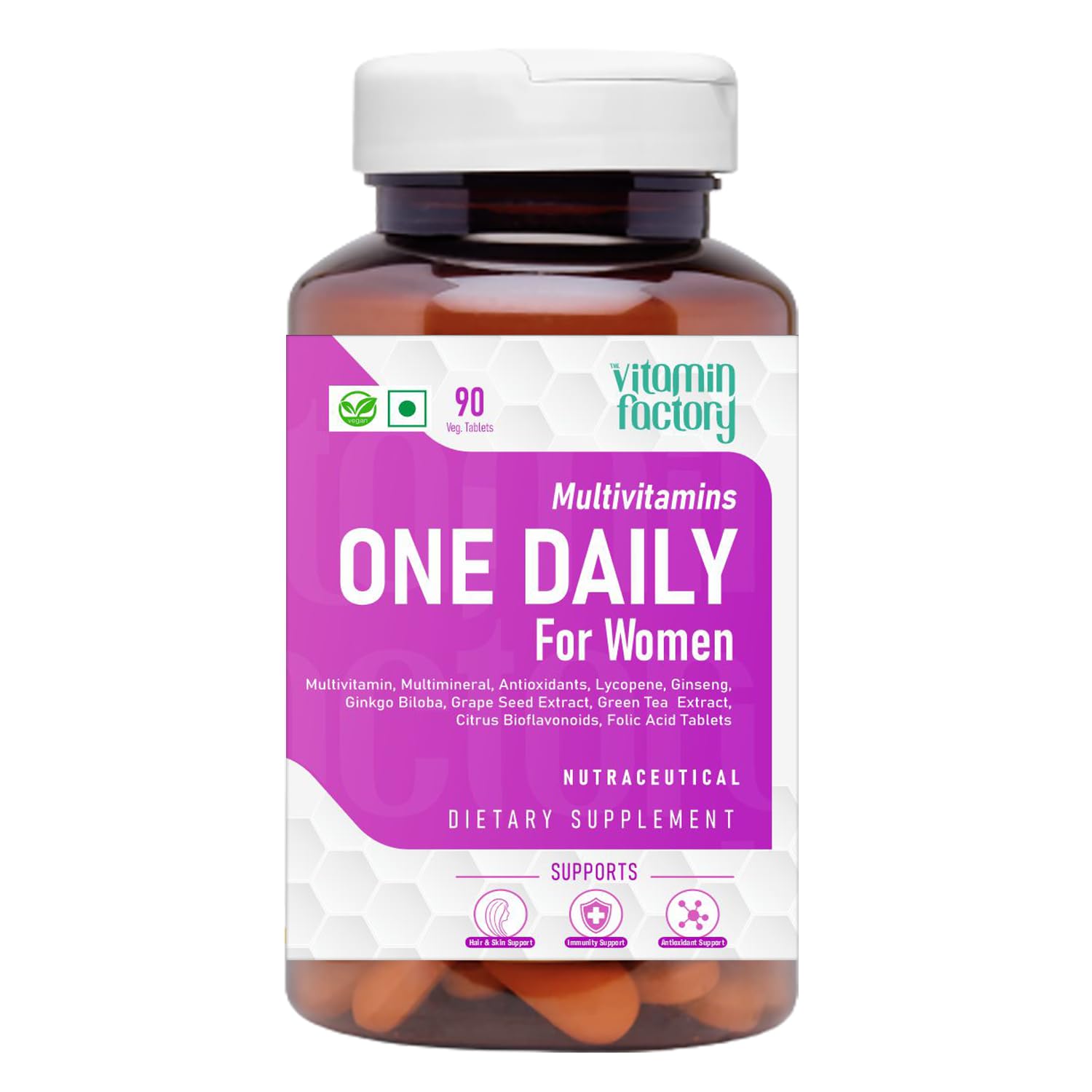 The Vitamin Factory Multivitamin For Women |Multimineral, Ginseng ...