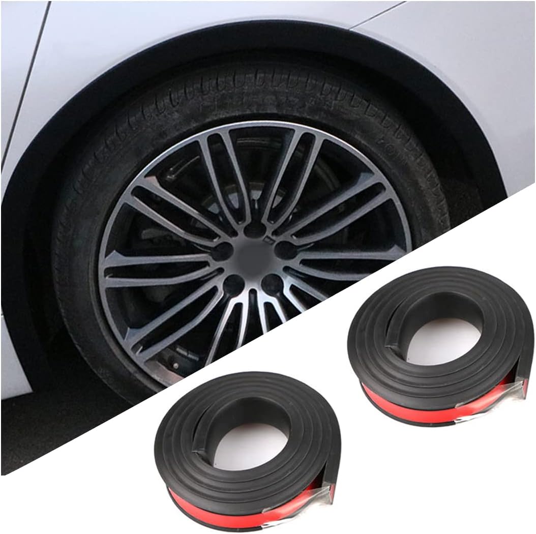 TSUGAMI 5 FT Car Wheel Arch Trim, 2 PCS Universal Fender Flare Edge ...