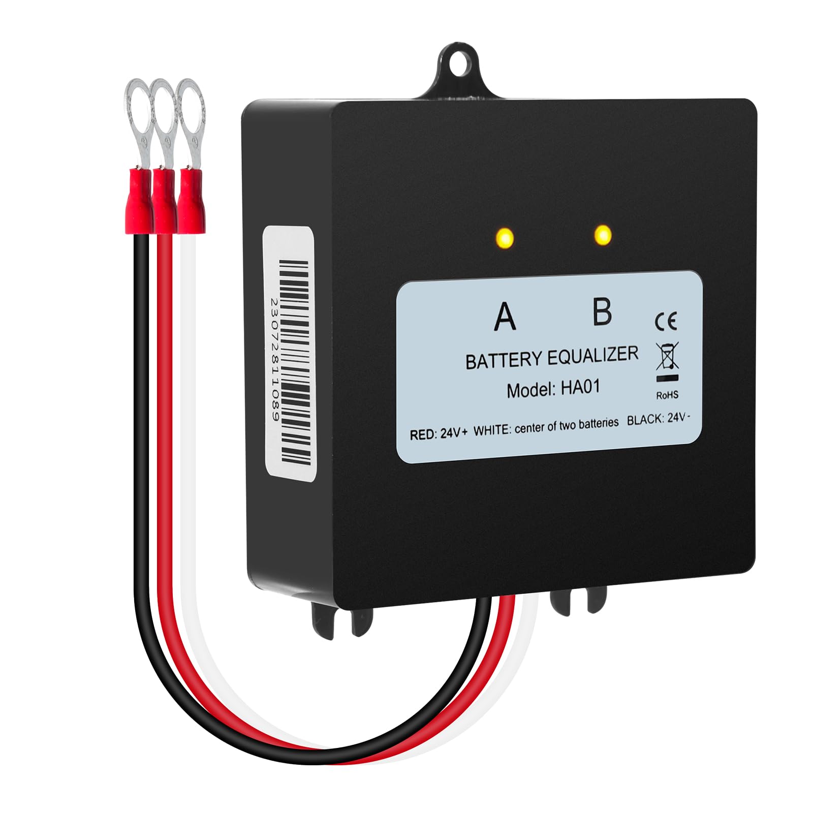 Jadeshay Battery Equalizer 24V,Battery Equalizer Balancer 2x12V Solar ...