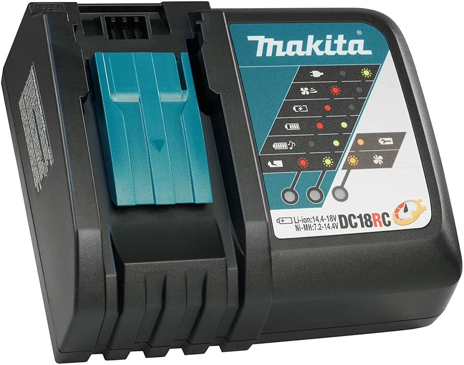 Makita DC18RA Rapid Battery Charger for Li-Ion Batteries - Cordless ...