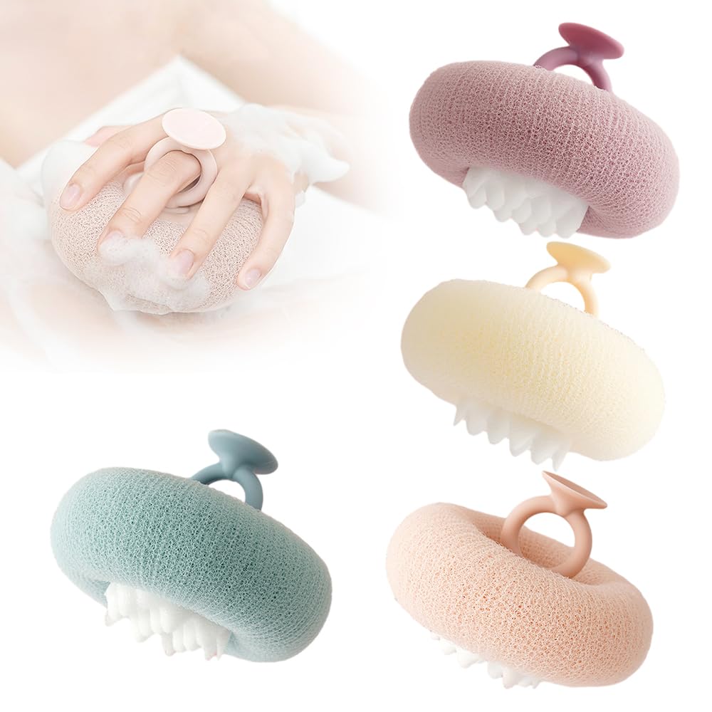 Amazon.com: 4PCS Super Soft Sunflower Suction Cup Bath Ball, 2024 New ...
