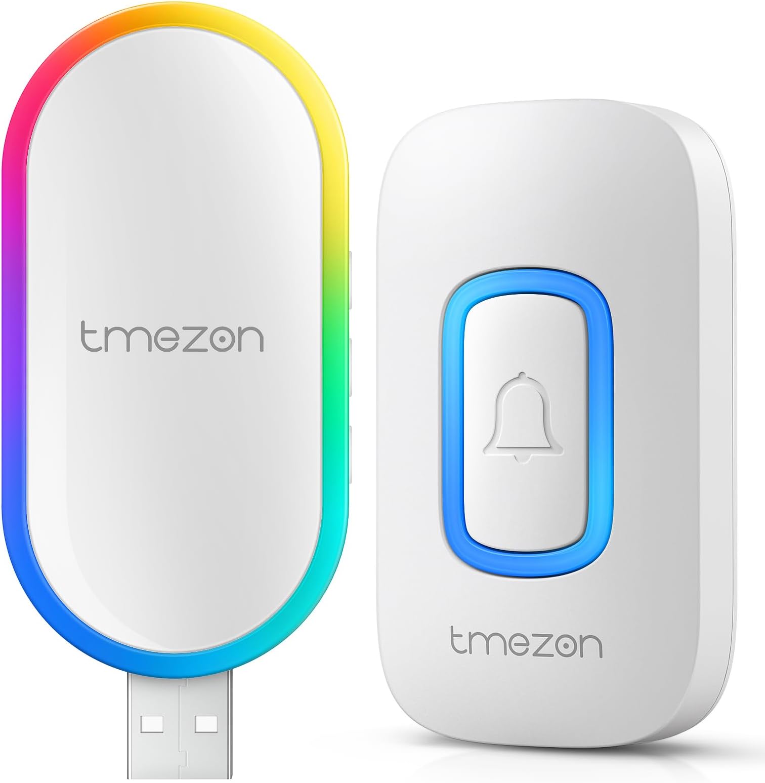 Wireless Doorbell, Remote Door Bell Ringer Wireless Long Range 300M ...