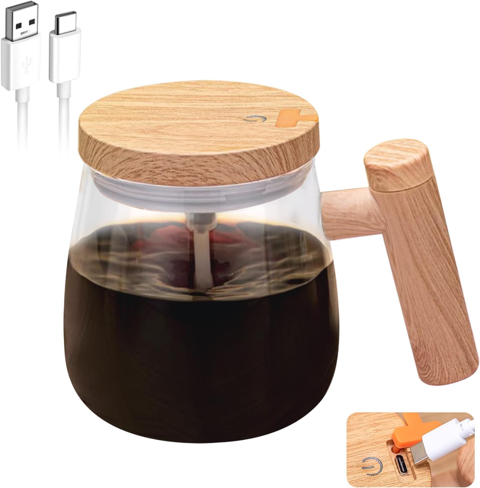 Amazon.com: VEREMUND Self Stirring Mug, Rechargeable Self Stirring ...