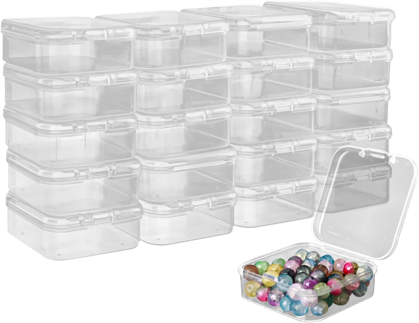 KADAX Stapelkiste mit Deckel, Lagerbox aus PP Kunststoff, Sichtlagerbox ...