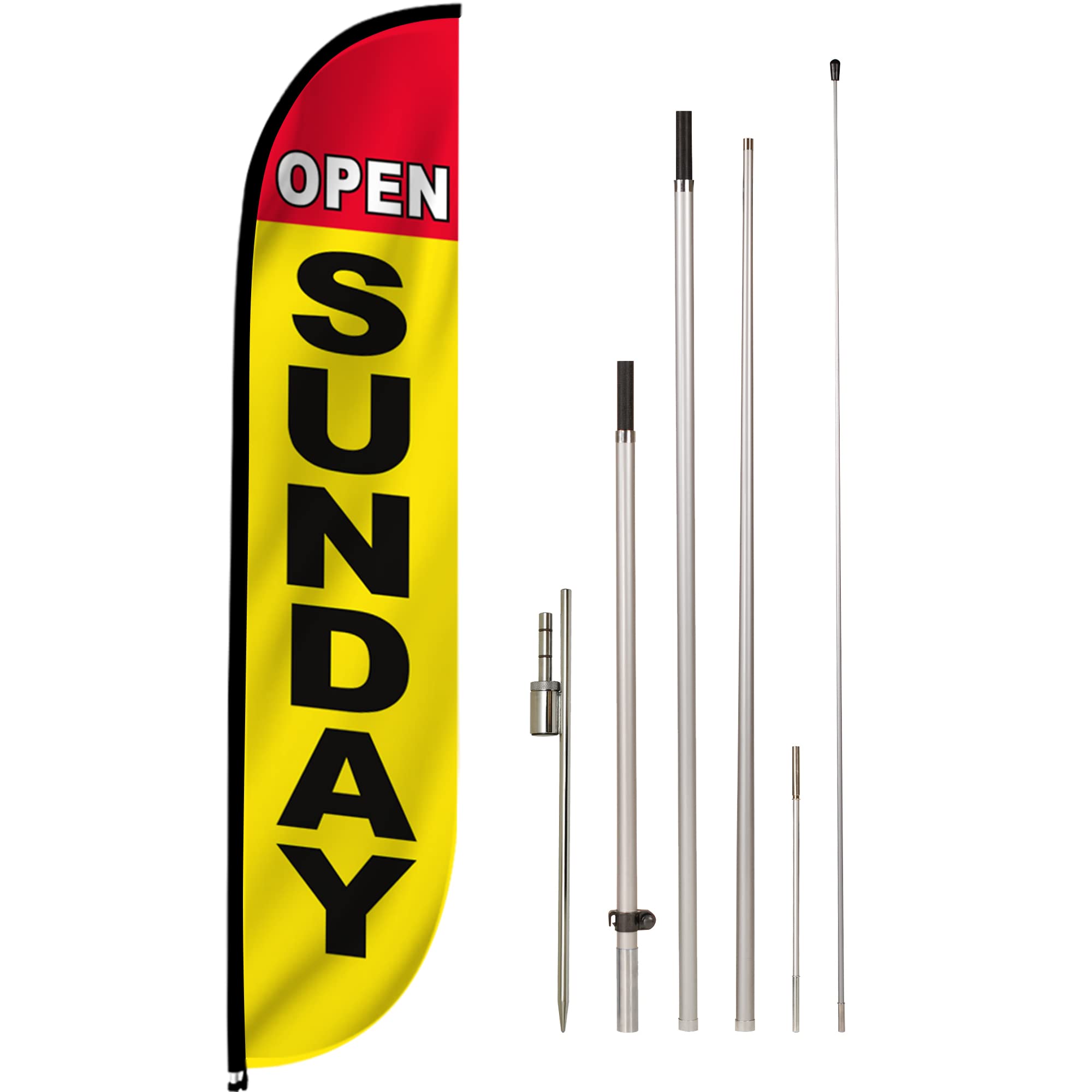 Snapklik.com : LookOurWay Feather Flag Set - 12 Feet Tall Advertising ...