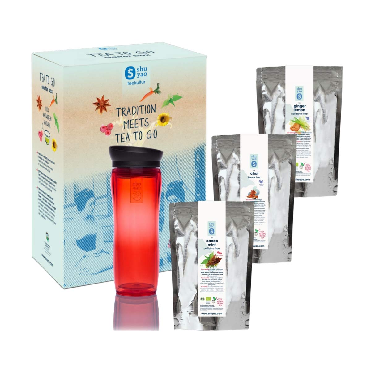 Shuyao Winter Starter Set Tea To Go mit Bio Tee Set (3x50g in ...
