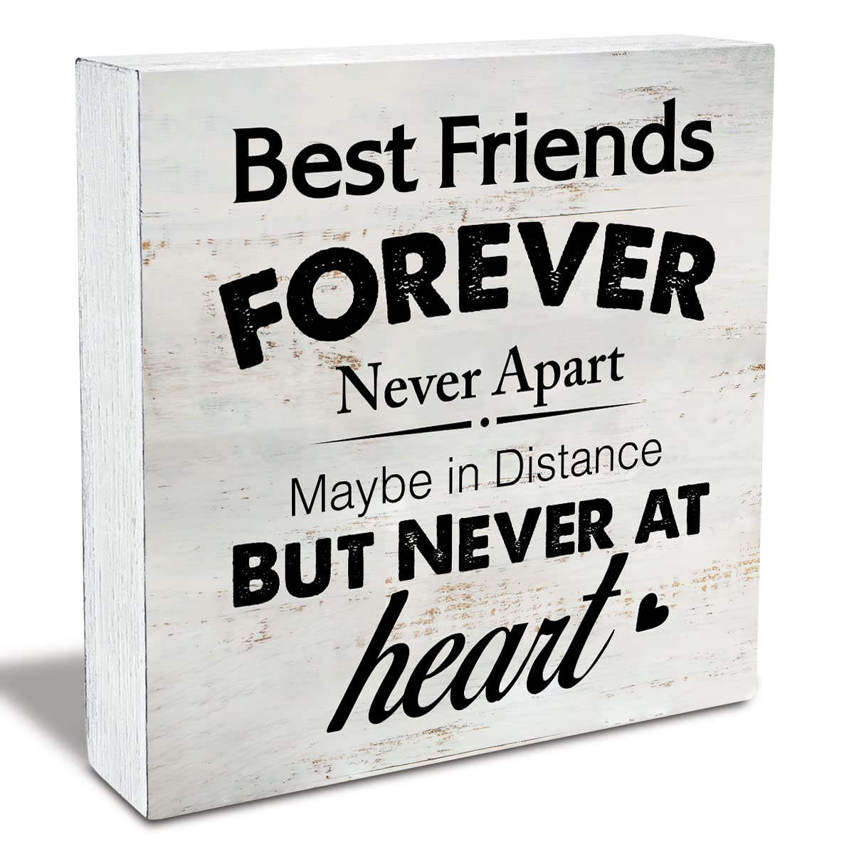 Amazon.com : Rustic Friend Wood Box Sign Best Friends Forever Never ...