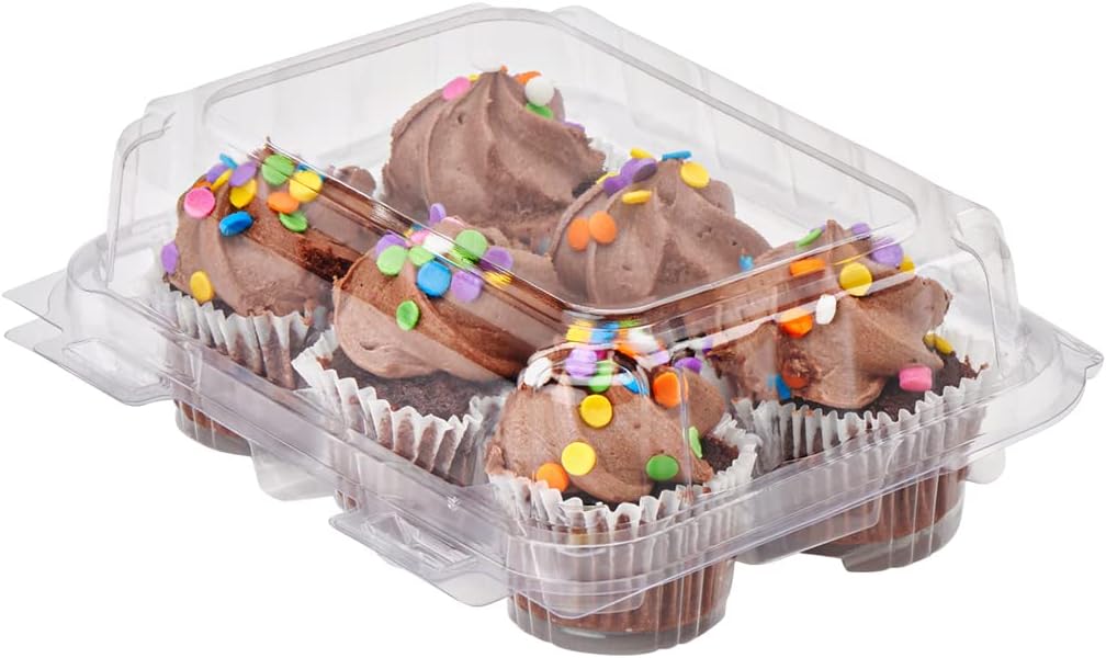 Amazon.com: good natured Mini Cupcake & Muffin Disposable Plastic ...