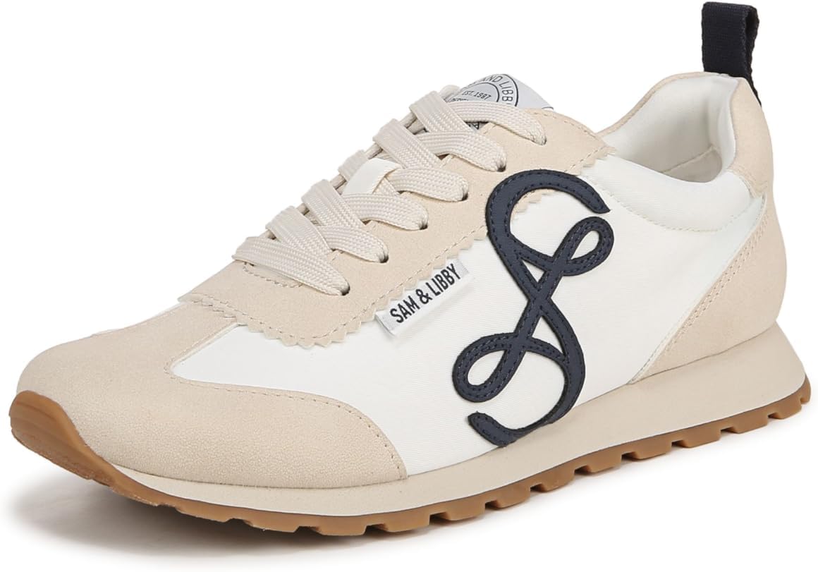 Amazon.com | Sam and Libby Women's Rowen Sneaker Bright White/Hudson ...