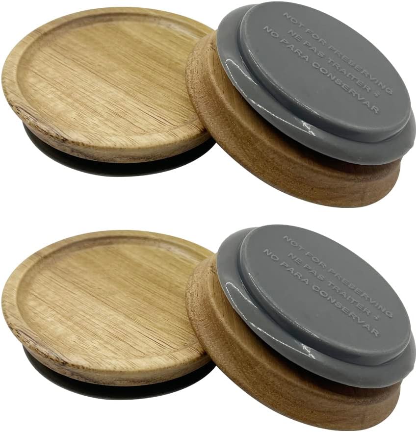 Amazon.com: Ball® Jar Lids, 5 Pack Ball Jar Wooden Storage Lids: Home ...