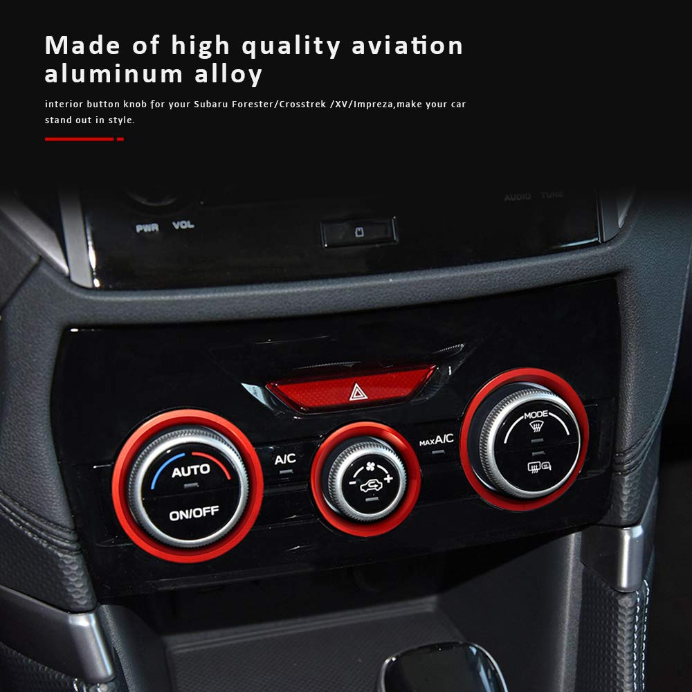 Snapklik.com : Auovo AC Climate Control Knob Outer Ring Covers ...