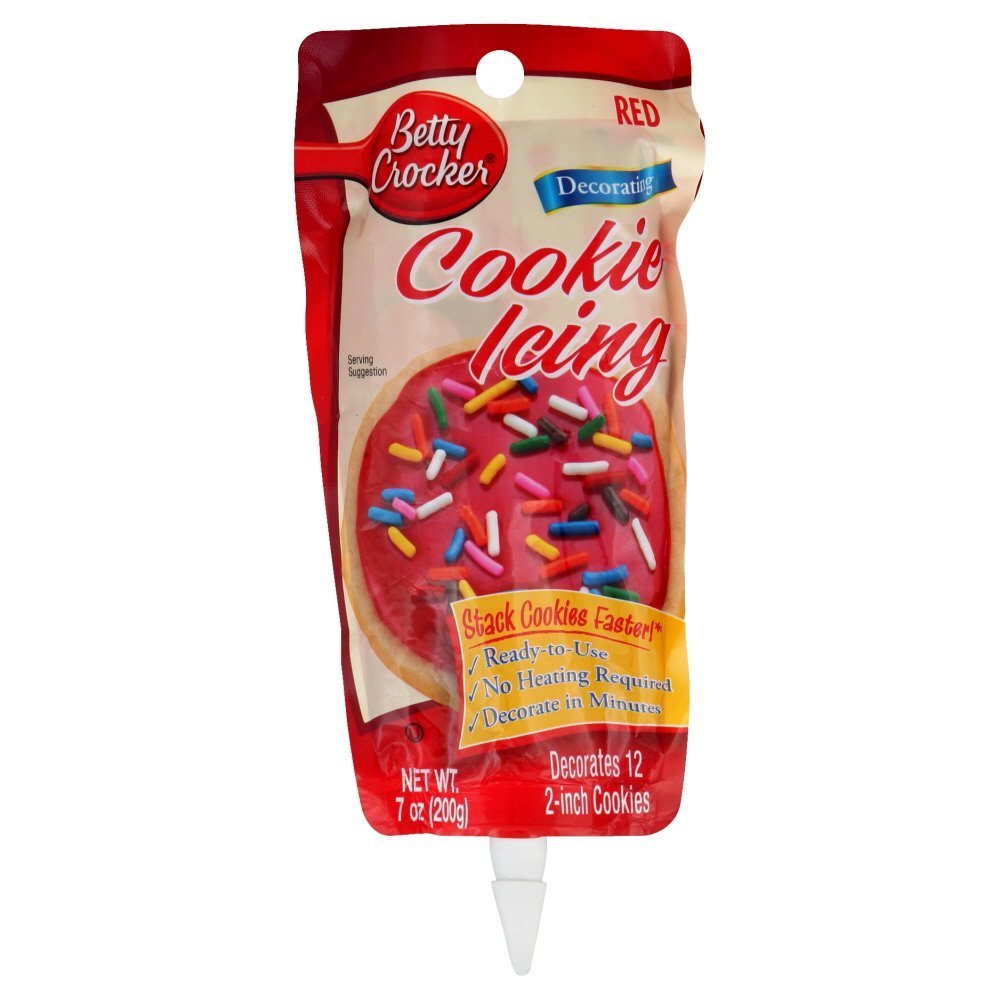 Amazon.com : Betty Crocker Cookie Icing Red, 7-Ounce (Pack of 6 ...