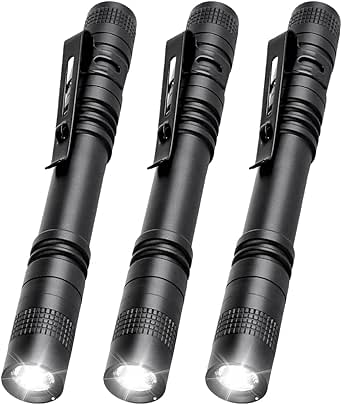 MVIOCS LED Pen Flashlights, Lightweight, Mini, Waterproof Pocket ...